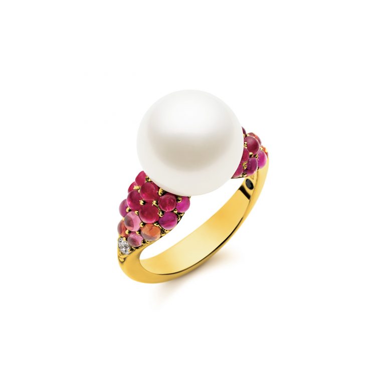 Kailis Rose Gold Pearl Cherish Ring - Fine Jewellery and Argyle Pink ...