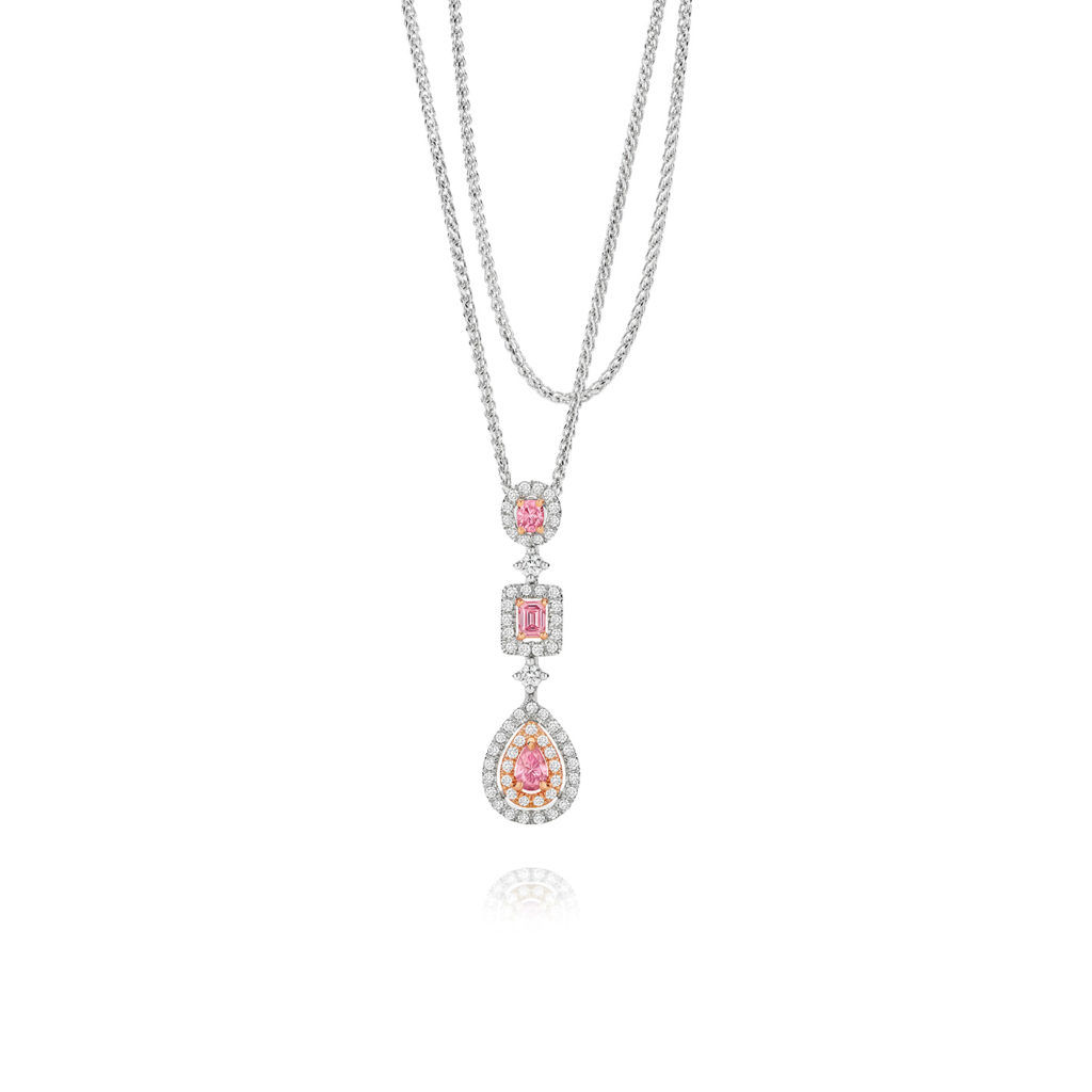 White and Argyle Pink Diamond Pendant - Fine Jewellery and Argyle Pink ...
