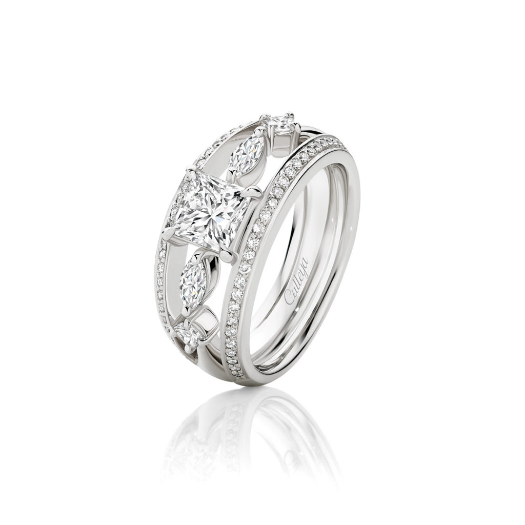 Princess Cut Multi Shape White Diamond Dress Ring - Fine Jewellery and ...