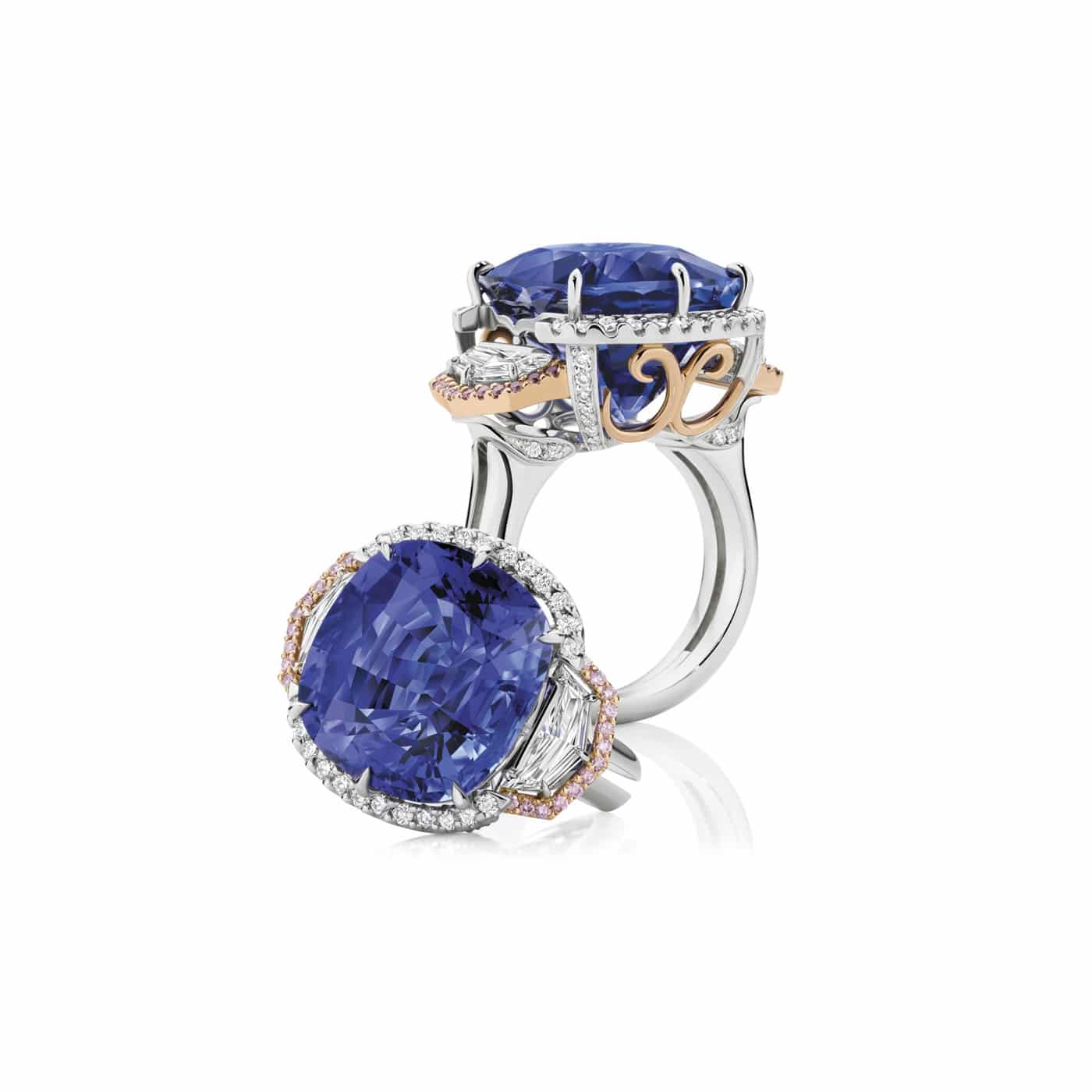 Indigo Tanzanite and Argyle Pink Diamond Ring - Fine Jewellery and ...