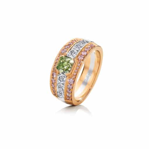 Yellow Green Diamond Ring - Fine Jewellery and Argyle Pink Diamond ...