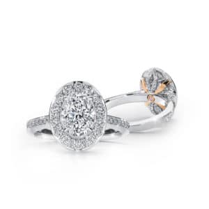 Delphine White Diamond Halo Ring - Fine Jewellery and Argyle Pink ...
