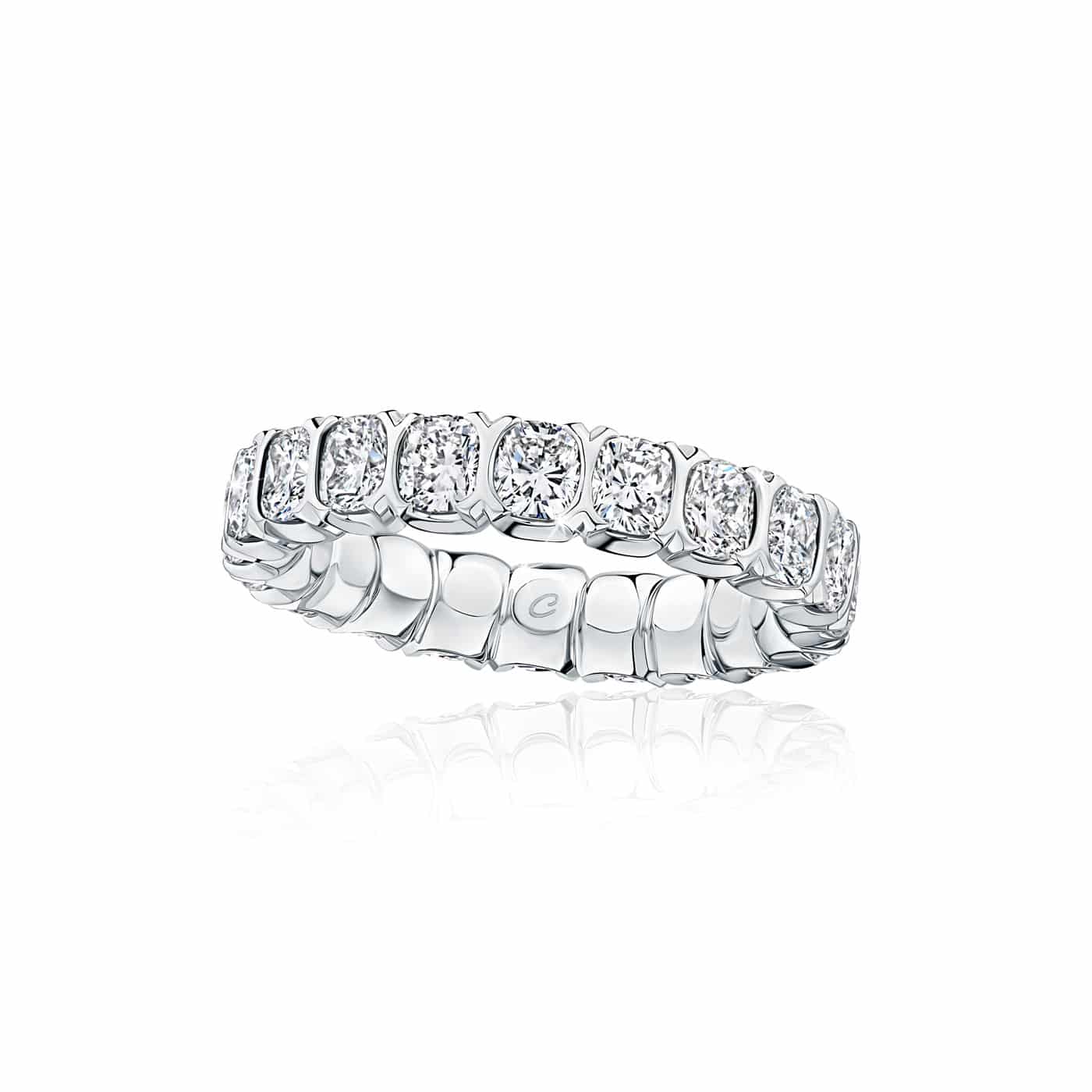 Platinum Full Circle GLACIER®Cut Diamond Ring - Fine Jewellery and ...
